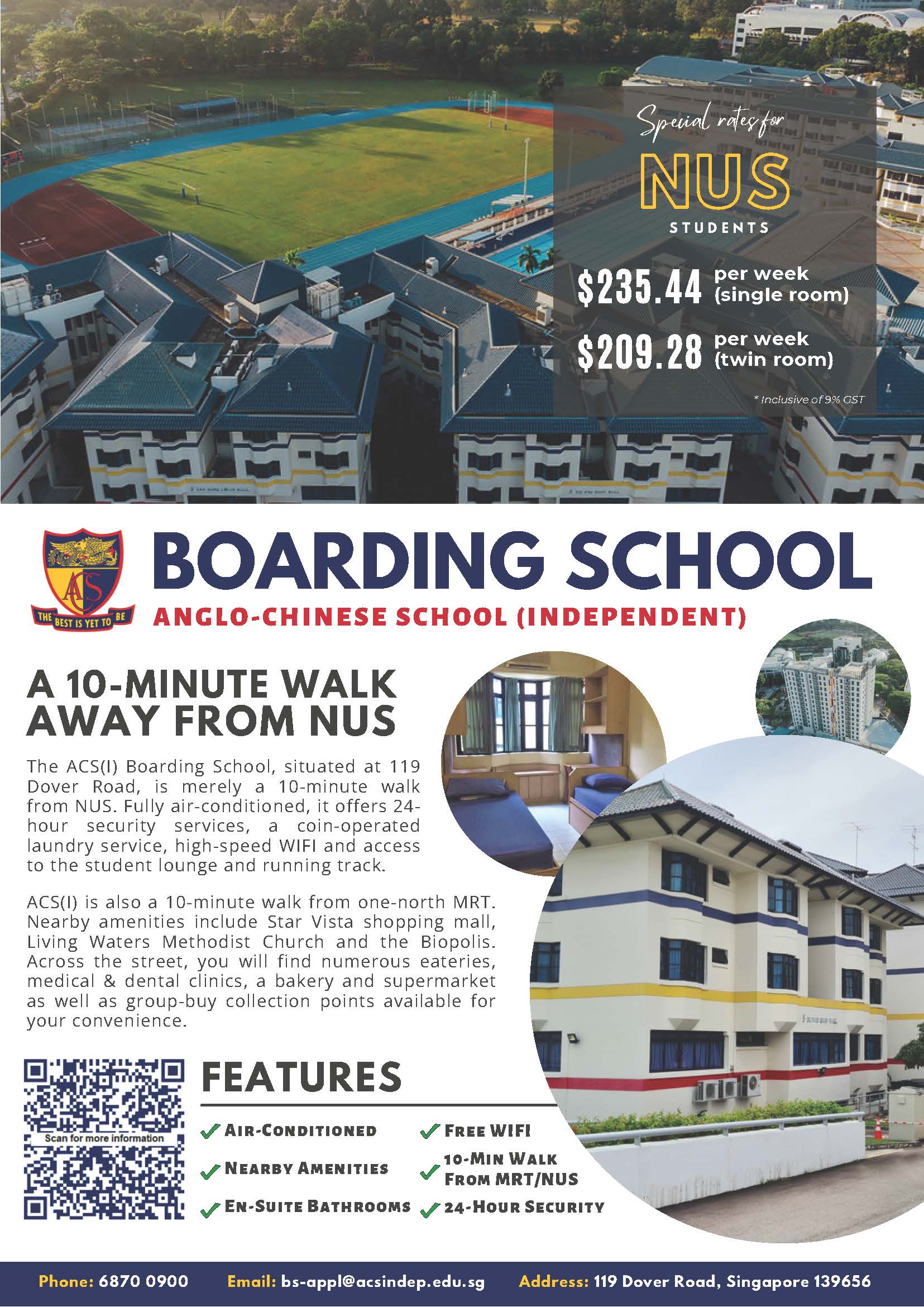 Accommodations for NUS students